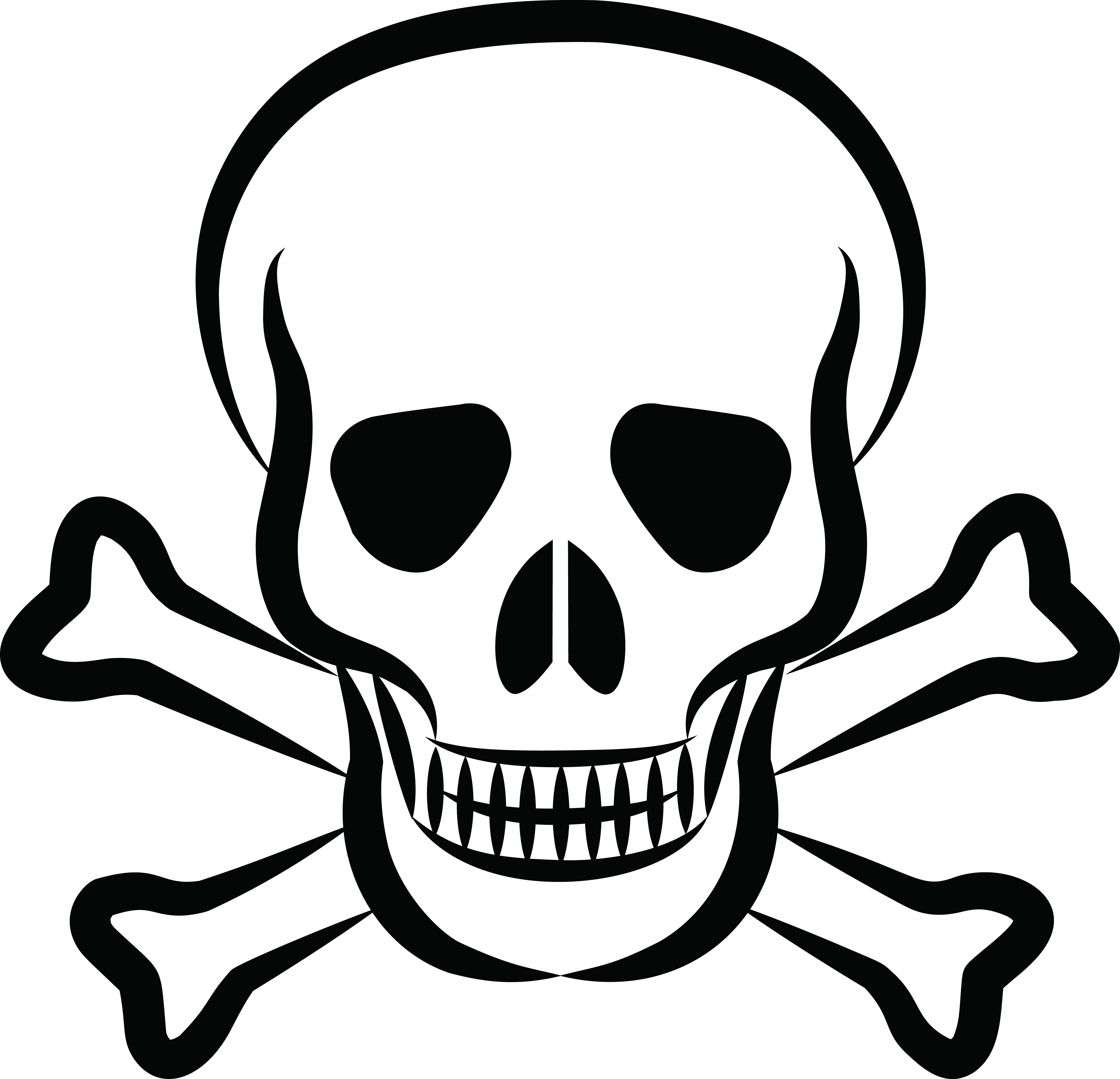 Free Clipart Of A Skull And Crossbones - Skull And Crossbones ...