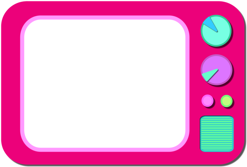 Tv Clipart Pink - Tv Retro Png - (960x540) Png Clipart Download