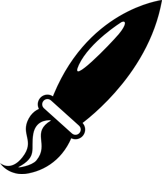 Paintbrush Paint Brush Clip Art Silhouette Download - Paint Brush Clip ...