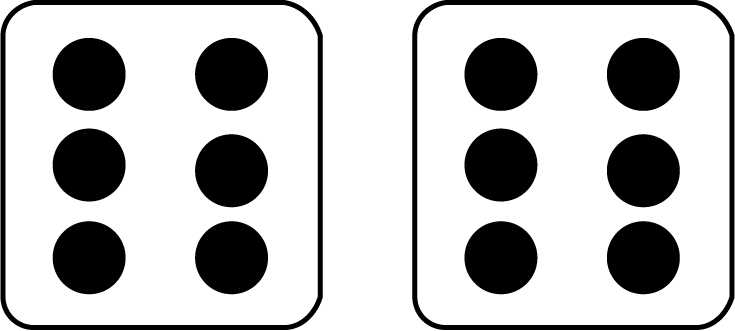 Math Clip Art Two Dice With 12 Showing - Abb India - Full Size PNG ...