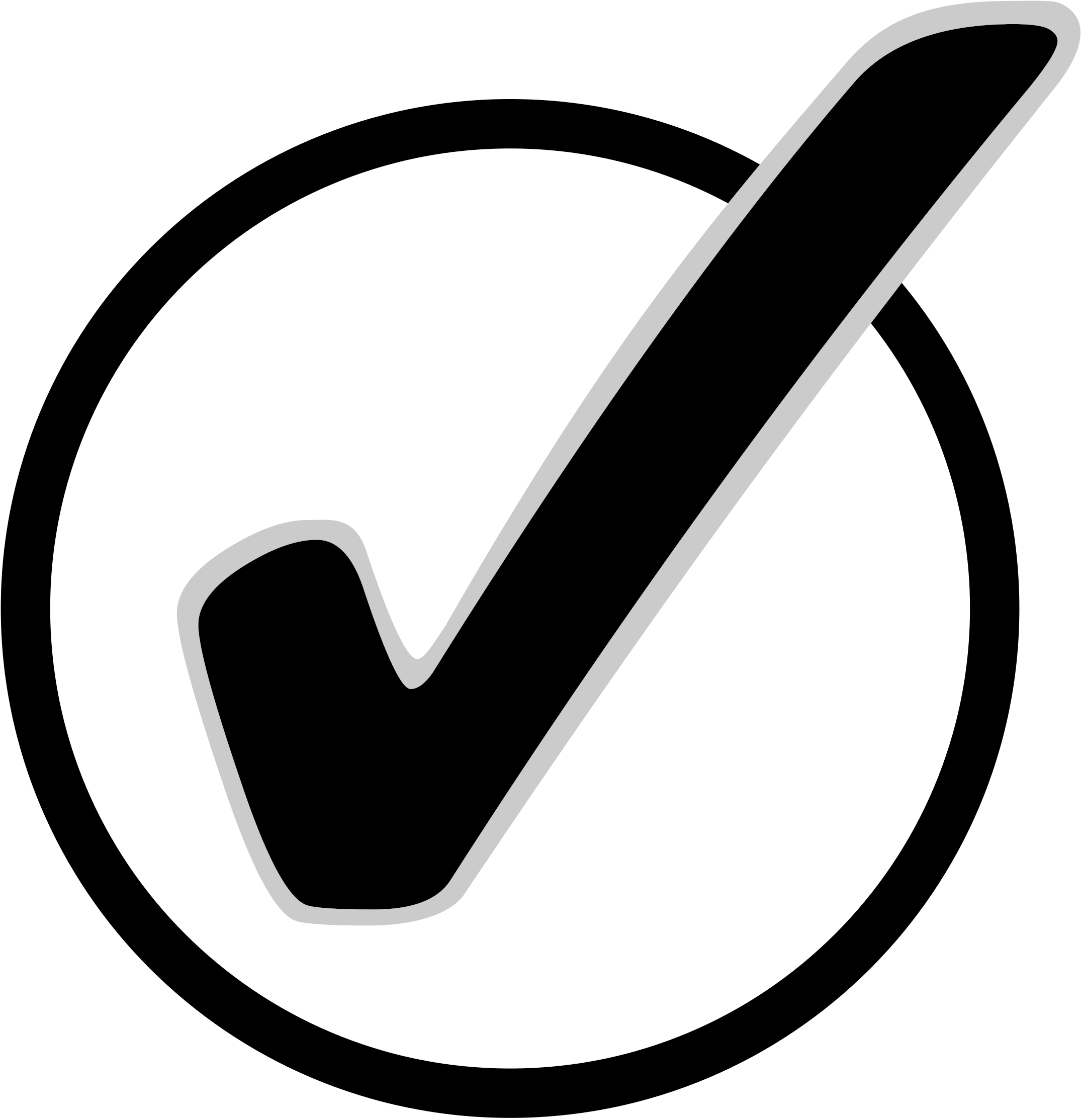 Circle With A Check Mark - Full Size PNG Clipart Images Download