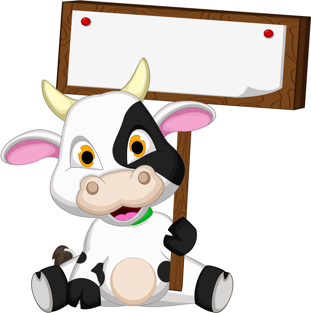 Cow - Animal Name Tag Templates - (1024x1024) Png Clipart Download