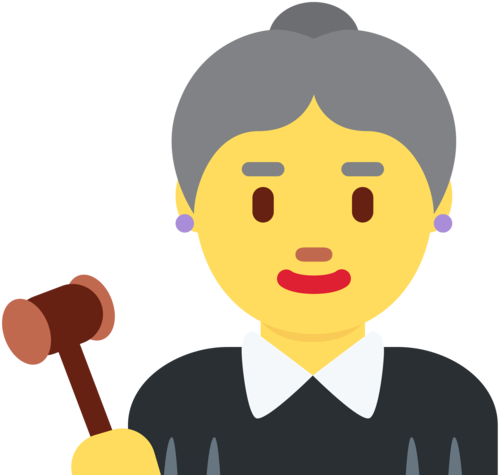Twitter - Lawyer Emoji - (512x512) Png Clipart Download