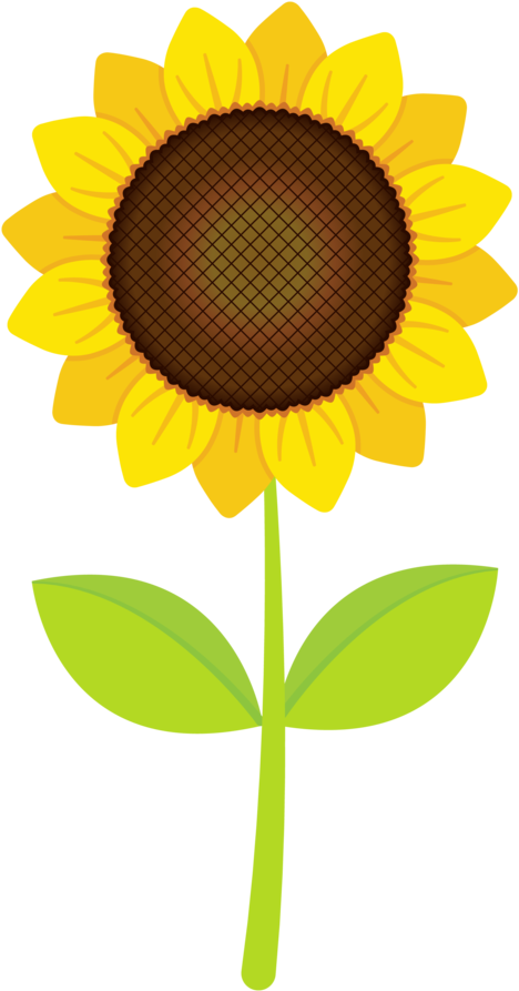 Sunshine Clipart Happy Sunflower - Clip Art Sun Flower - (470x900) Png ...