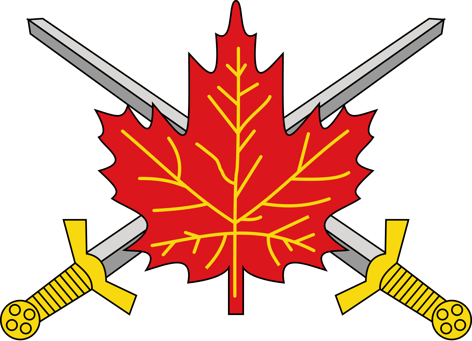 Open - Canadian Army Badge - (2000x1447) Png Clipart Download