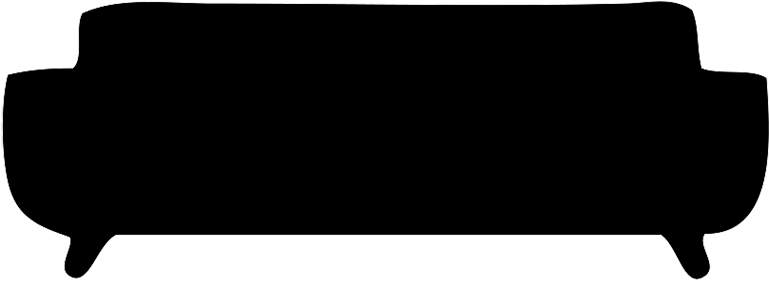 Couch Silhouette, Silhouette Of Long Couch - Silhouette Of A Couch - Full Size PNG Clipart ...