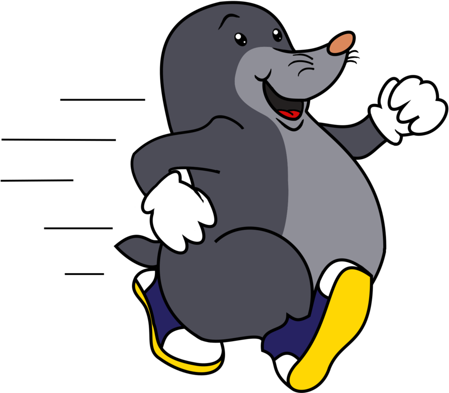 Mole Running By Jdmann79 - Mole Cartoon Png - (948x843) Png Clipart ...