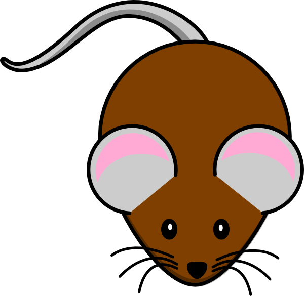 Brown Mouse Clip Art - (600x585) Png Clipart Download