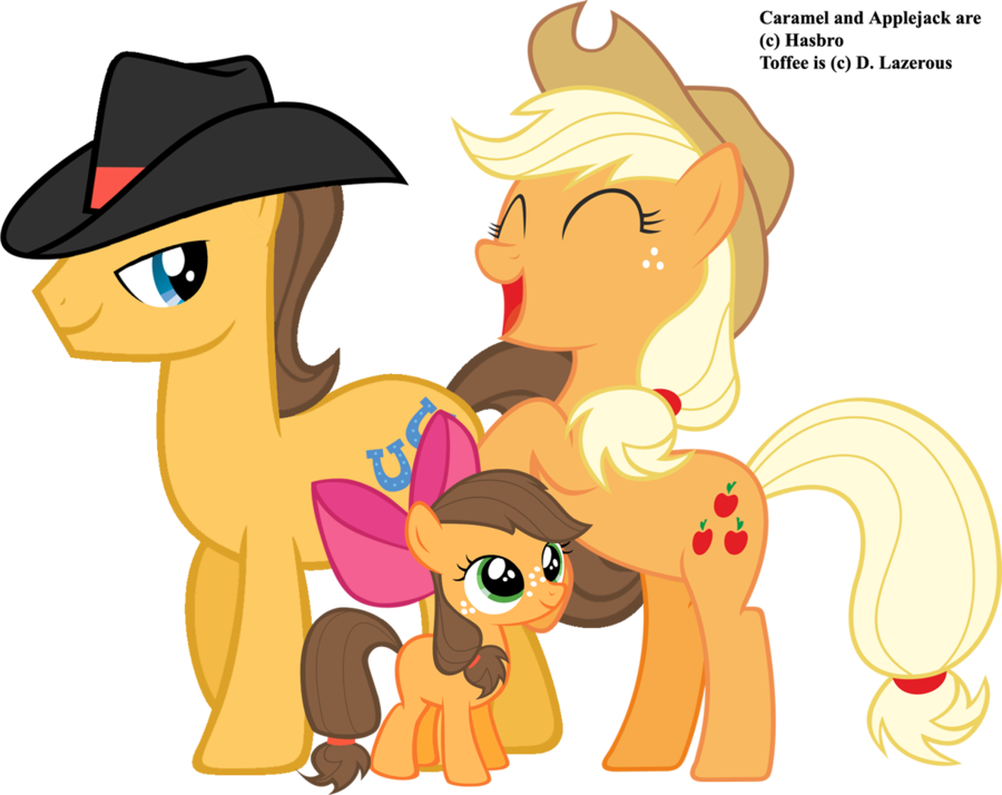 Applejack's Family By Dlazerous - My Little Pony Casais - (900x714) Png ...