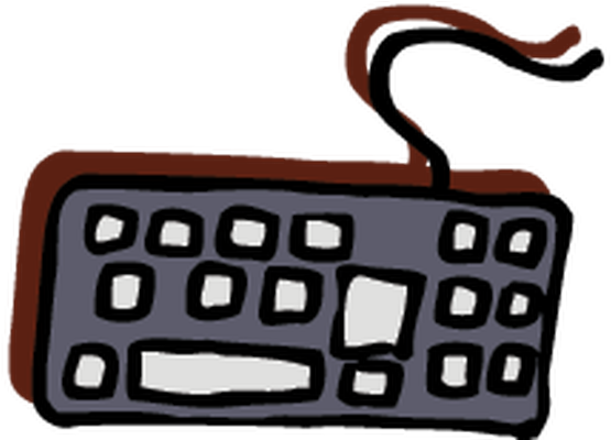 Computer Keyboard - Computer Keyboard Clipart Png - (658x399) Png ...
