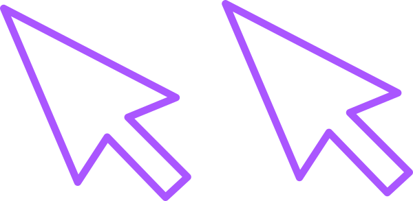 Mouse Pointer Clip Art At Clker - Pointer - (600x293) Png Clipart Download