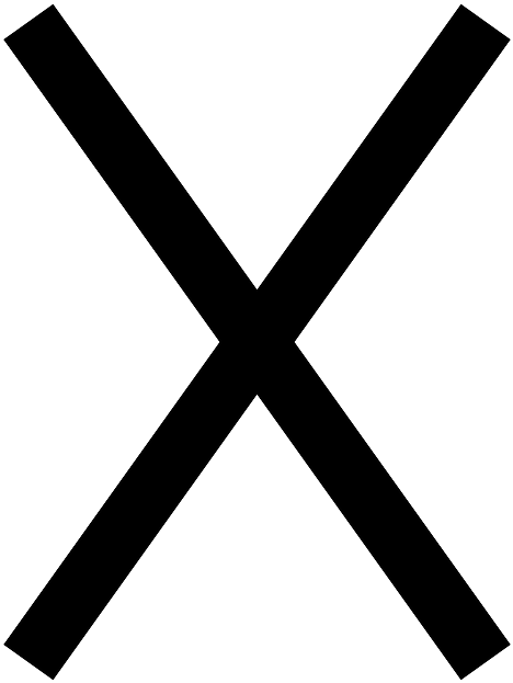 Free Vector Japanese Map Symbol Koban Clip Art - Black Cross Png ...