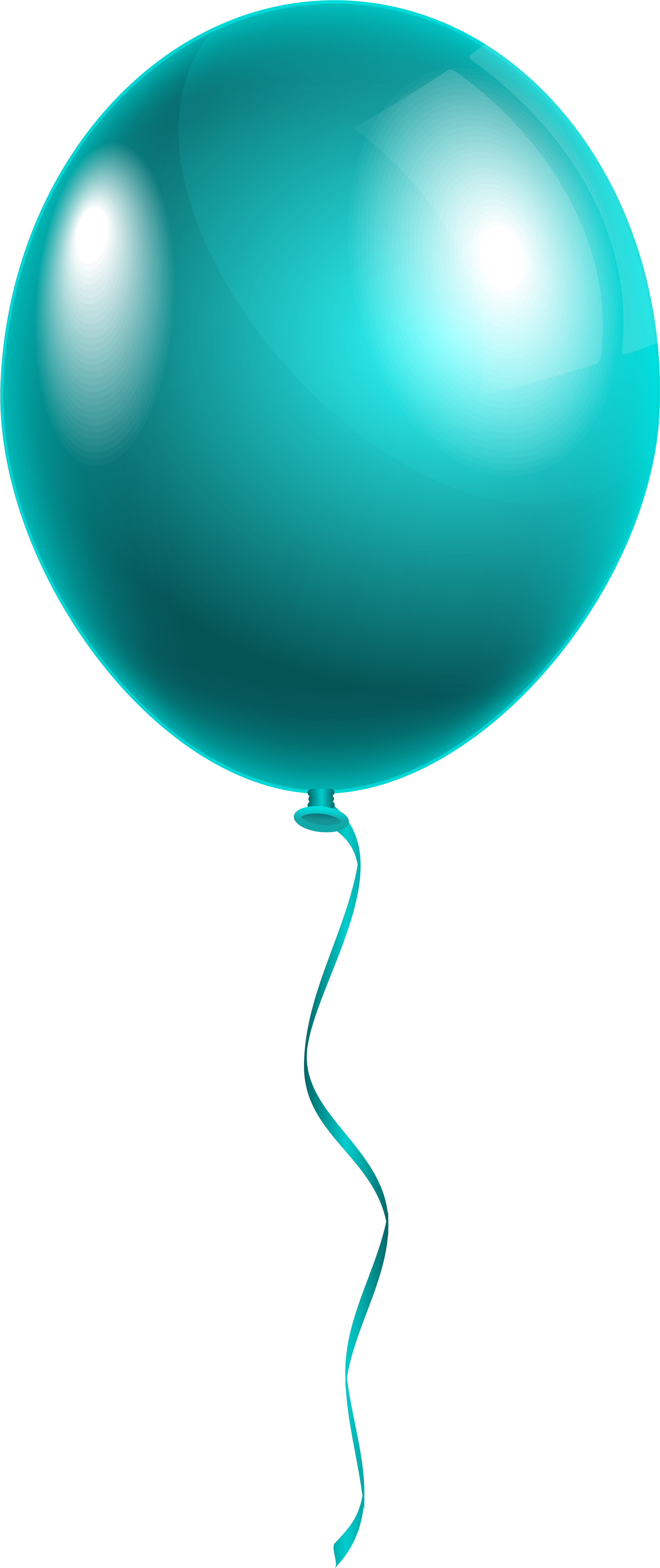 Single Modern Blue Balloon Png Clipart Image - Single Balloons Png ...