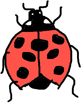 Lady Bug - Doodle - (300x400) Png Clipart Download