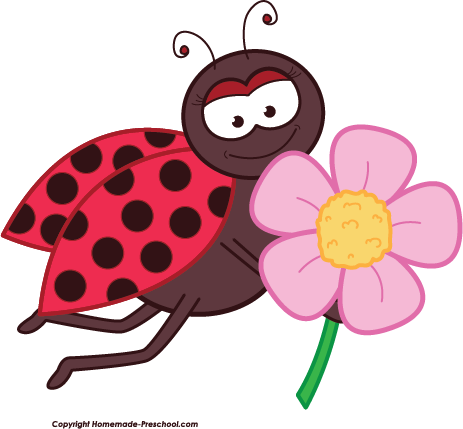 Ladybug Lady Bug Clip Art Clipart 2 Image - Flowers And Ladybugs Clip ...