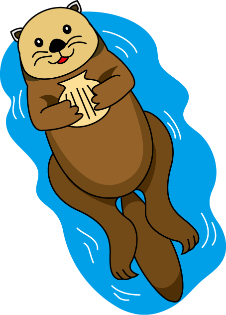 Sea Otter Clip Art Free Vector / 4vector - Sea Otter - (454x632) Png ...