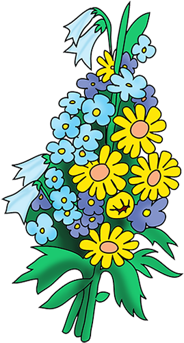Free Flower Clipart Bouquet - Flower Bouquet - (295x507) Png Clipart ...