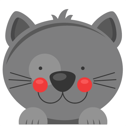 Peeking Cat Svg Scrapbook Cut File Cute Clipart Files - Cat Card Svg ...