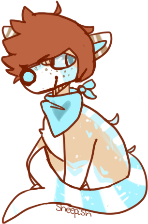 Copycat - - Ota - - By Sheepishjelly - Cartoon - (370x500) Png Clipart ...