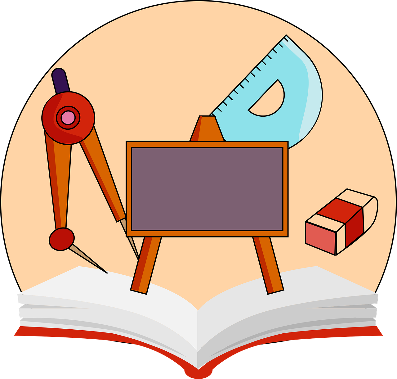 Cute Schoolhouse Clipart - Math Cartoon Png - (1280x1221) Png Clipart ...