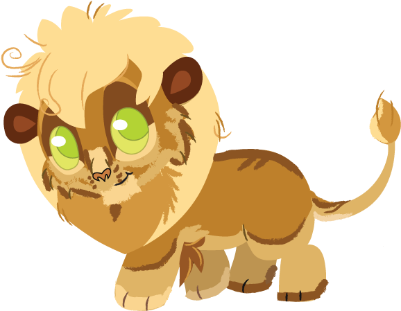 Mikace's Chibi Lion - Lion Chibi Base - (585x585) Png Clipart Download