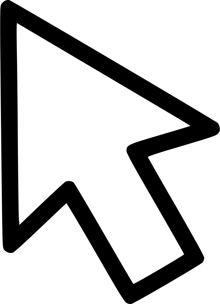 Arrow Click Mose Cursor Comments - Click Arrow Icon Png - (710x980) Png ...