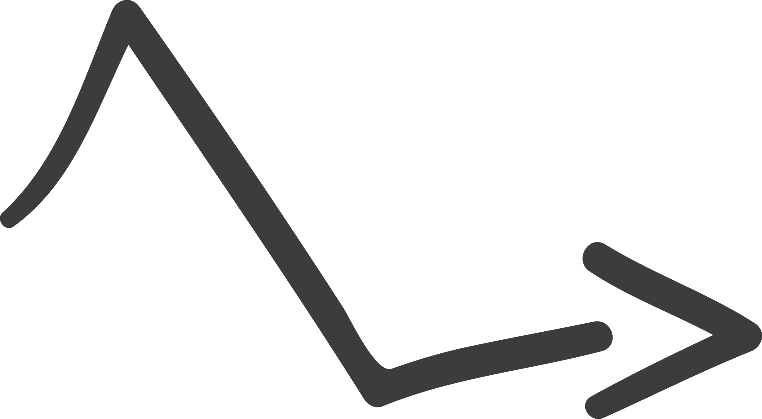 Folding Arrow Vector Diagram - Arrow - (2458x1353) Png Clipart Download