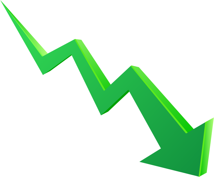 Graph Clipart Arrow Png - Arrow Going Down Png - Full Size PNG Clipart ...