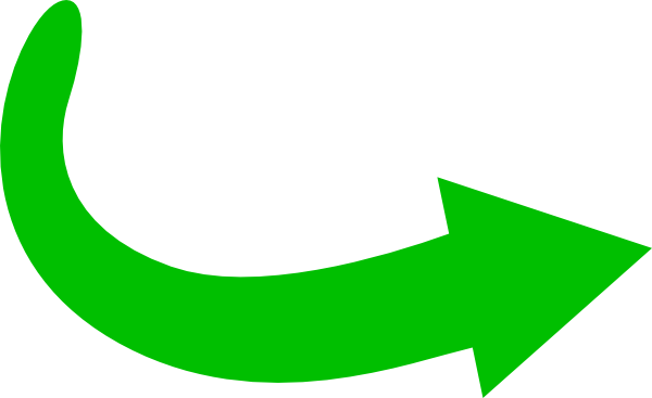 Curved Green Arrow Png - (600x367) Png Clipart Download