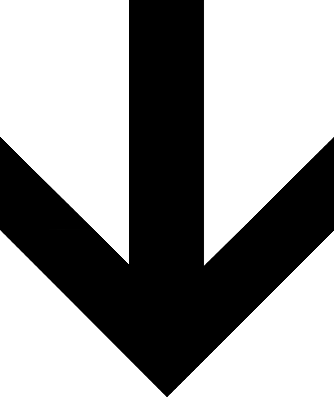 Down Arrow Solid Direction Transparent Image - Arrow Copy And Paste ...