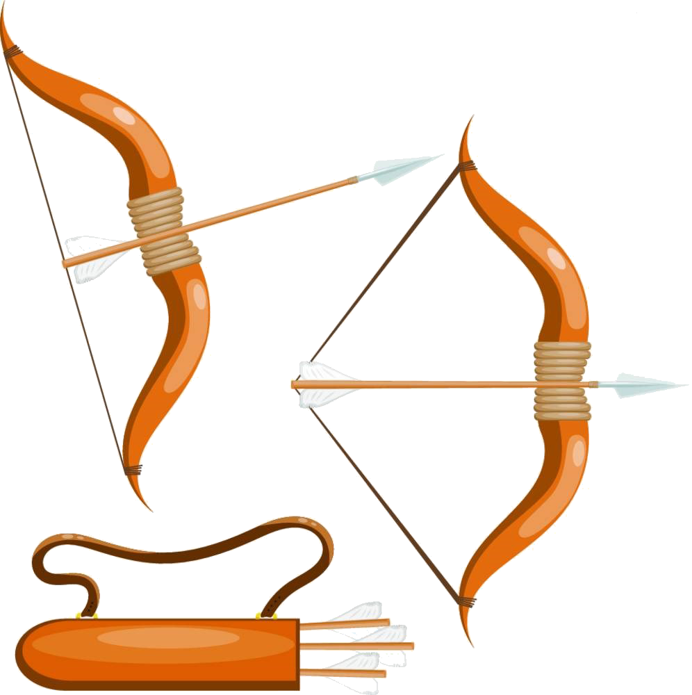 Bow And Arrow Arc Quiver - Bow And Arrow Arc Quiver - (996x1000) Png ...