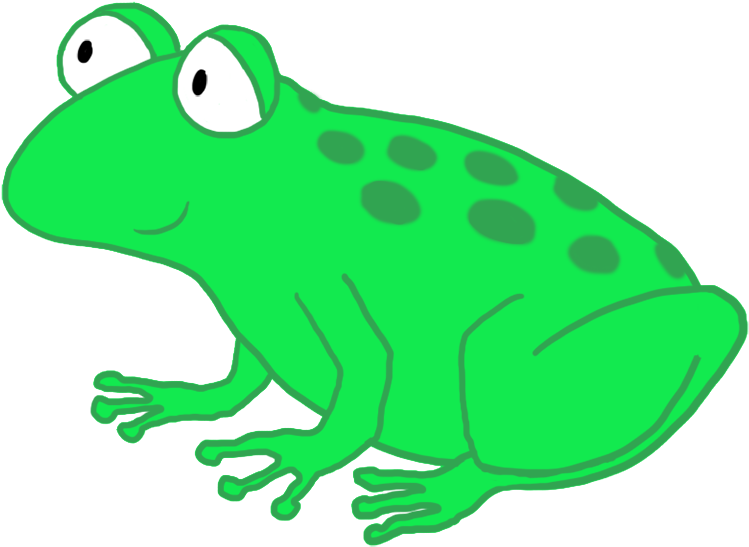 Frog Clip Art - Cartoon Frog Transparent Background - (886x708) Png ...