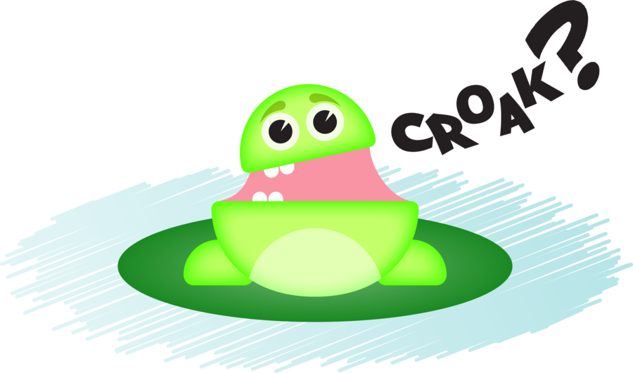 The Croak Frog Of Questions By Amonfog - Croak Cartoon - (900x531) Png ...