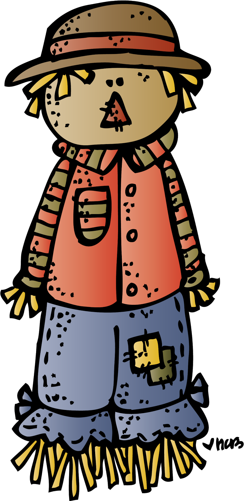 Melonheadz Homework Cliparts - Melonheadz Scarecrow Clipart - (788x1600 ...