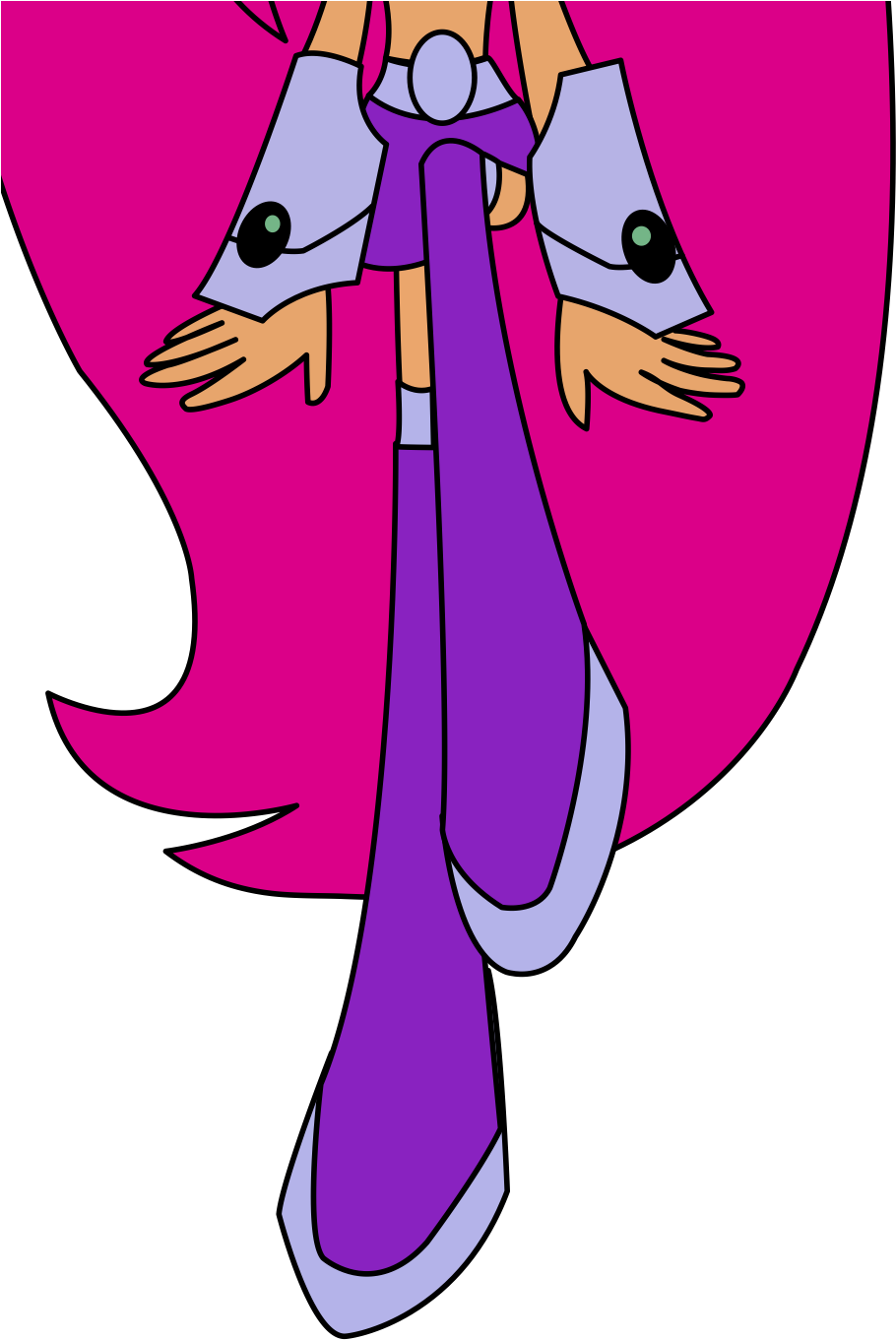 Teen Titans Starfire's Boots - (924x1386) Png Clipart Download