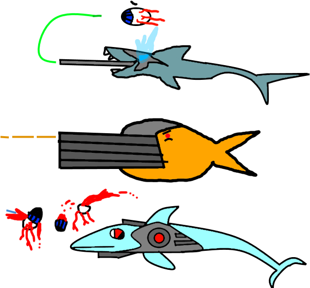 Mini Shark - Mega Shark Terraria - Full Size PNG Clipart Images Download