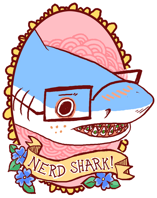 Nerd Shark - Png Shark - Full Size PNG Clipart Images Download