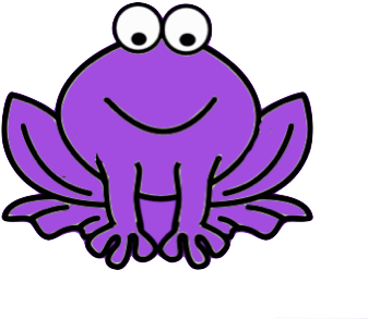 Purple Frog Clipart - Frog Clip Art Purple - (540x380) Png Clipart Download