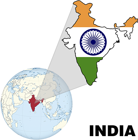 India - Independence Day India Map - (472x472) Png Clipart Download