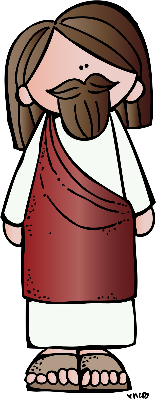 Jesus Bible Clipart - Melonheadz Jesus Clipart - (634x1600) Png Clipart ...