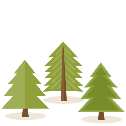 Three Pine Trees Clip Art At Clker Vector Clip Art - Pine Tree Clipart ...