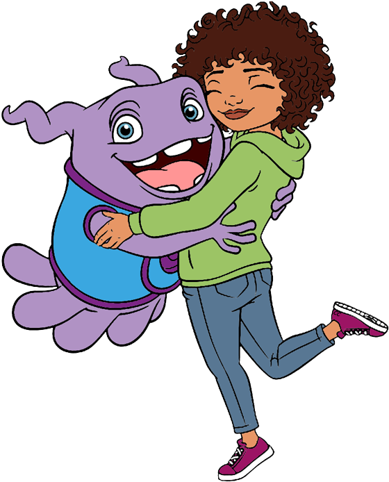 Tip And Oh Hugging - Cartoon Oh And Tip - (567x697) Png Clipart Download