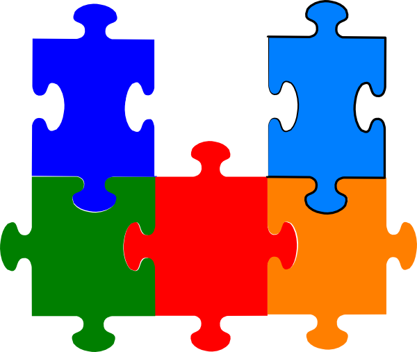 5 Jigsaw Puzzle Pieces - Full Size PNG Clipart Images Download
