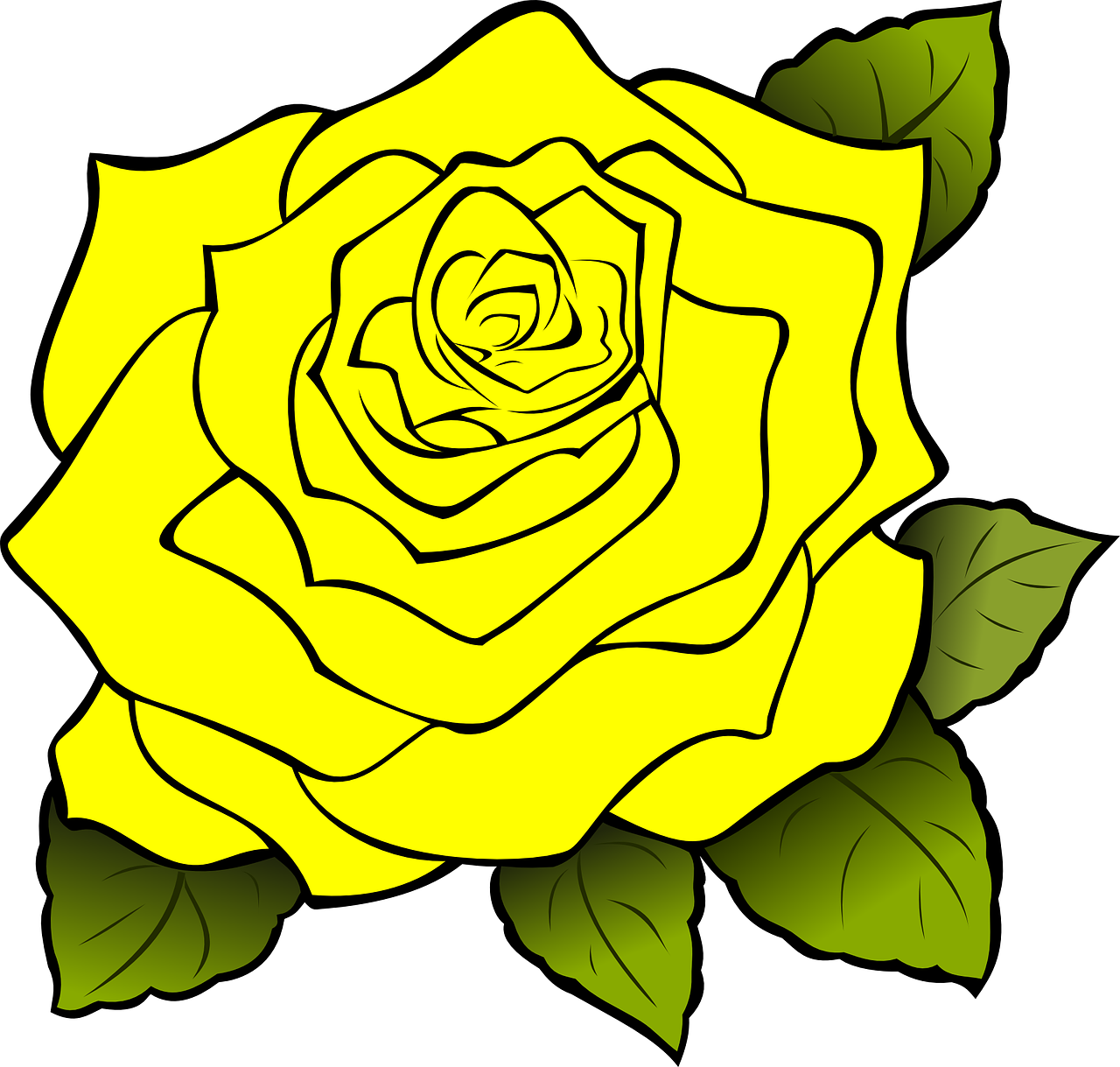 Yellow Rose Clipart Yellow Rose Clip Art At Clker Vector - Yellow Rose ...