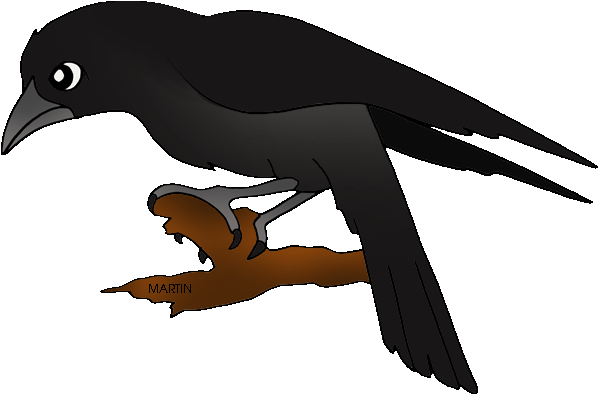 Raven Clip Art - Raven Clip Art - (648x439) Png Clipart Download