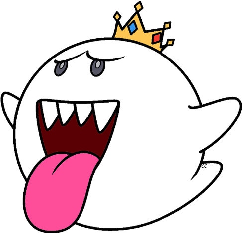 King Boo - King Boo Mario Bros - Full Size PNG Clipart Images Download