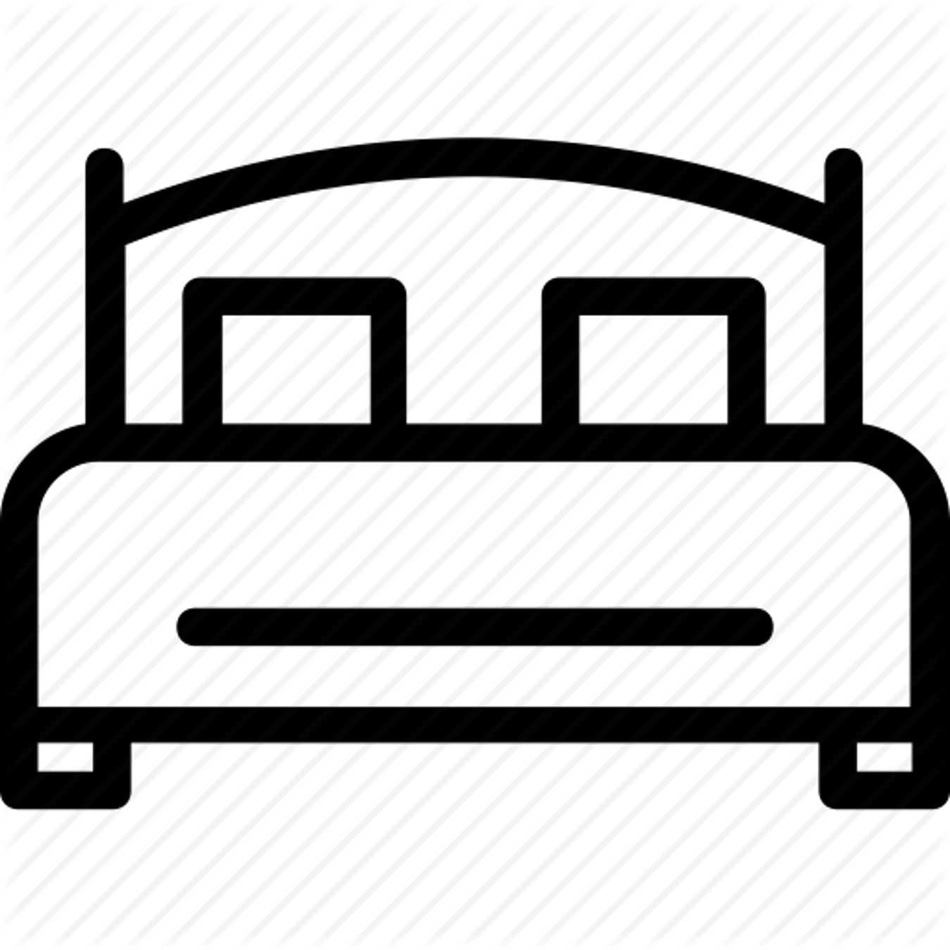 Bed Icon Png - King Bed Icon - Full Size PNG Clipart Images Download