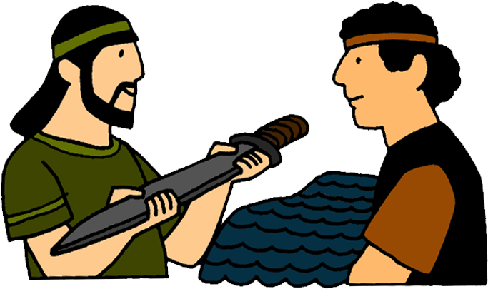 1 Samuel - David And Jonathan - (720x497) Png Clipart Download