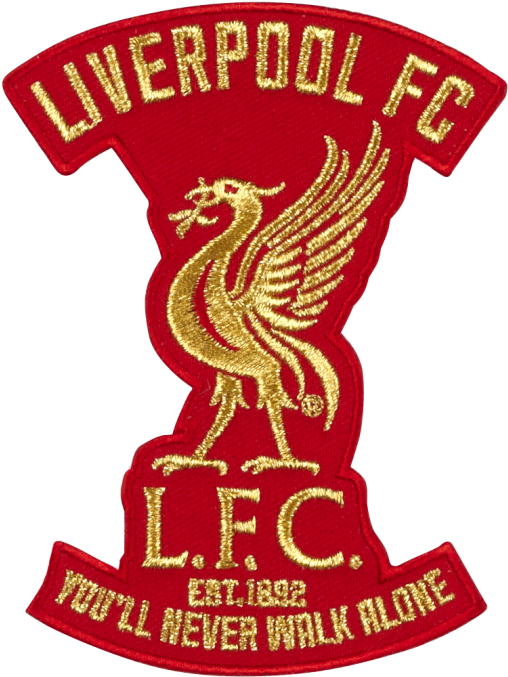 Lfc Liverbird Metallic Gold Thread Patch - Liverpool Fc Logos Bird ...