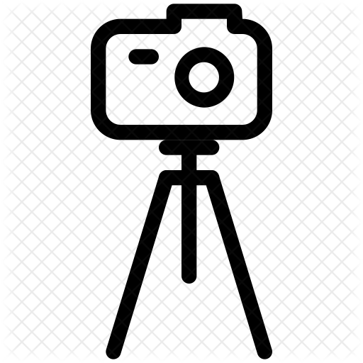 Camera On Tripod Icon - Camera Stand Logo Png - (512x512) Png Clipart ...